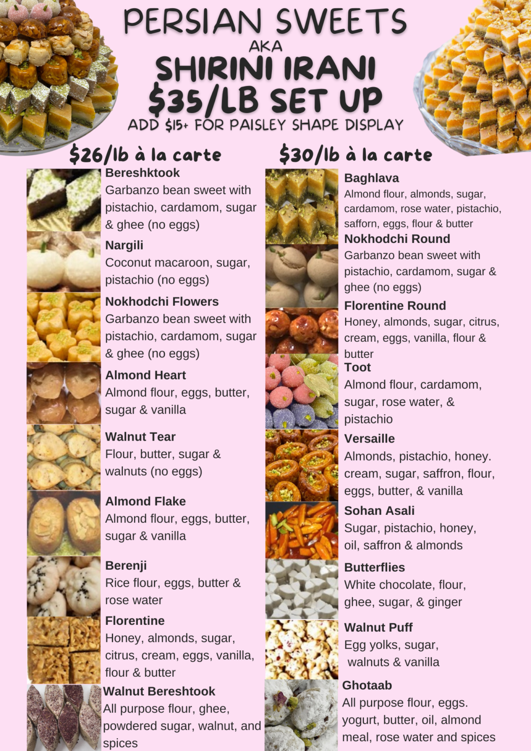 Persian Cookies - C'est Si Bon Bakery