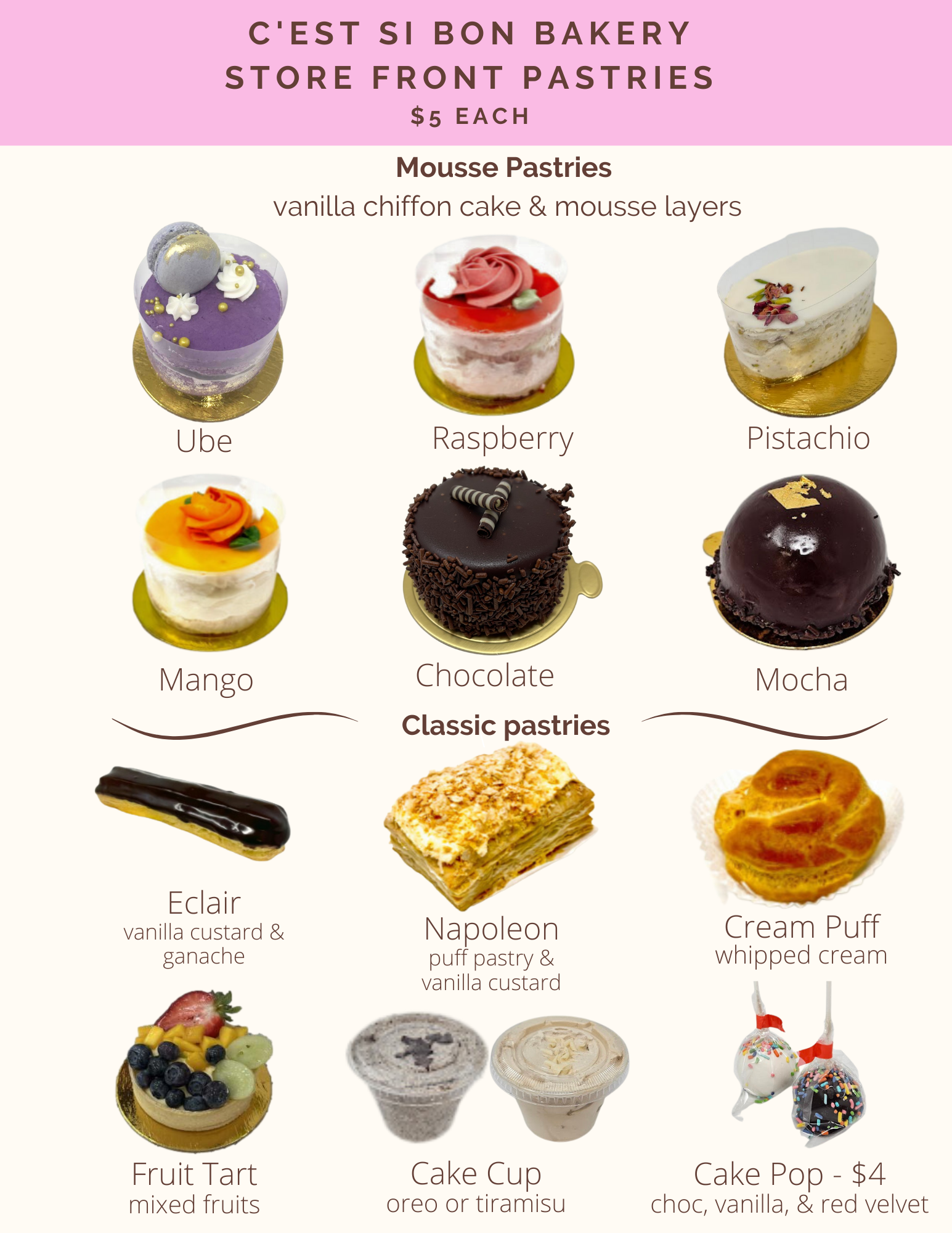 Pastries - C'est Si Bon Bakery