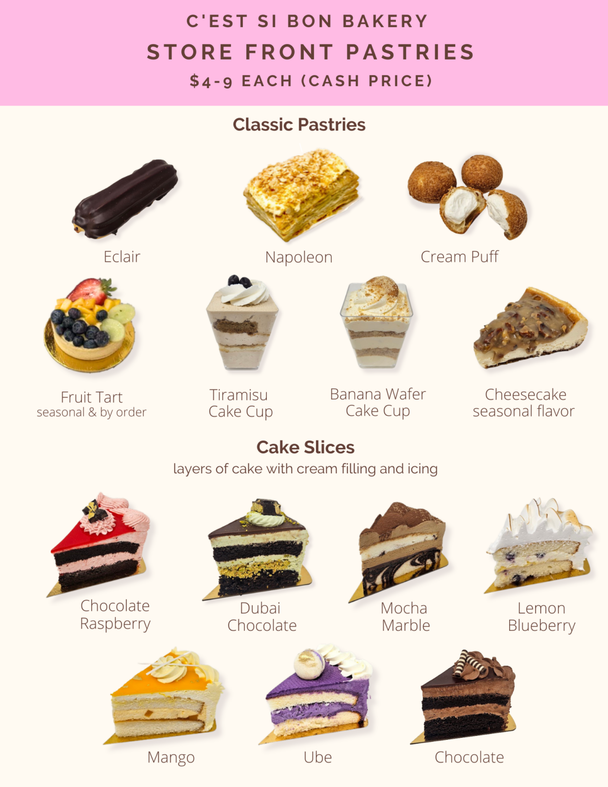 Pastries - C'est Si Bon Bakery